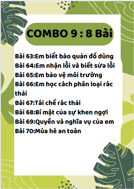 COMBO 9 (K2.C9) - VISEDU